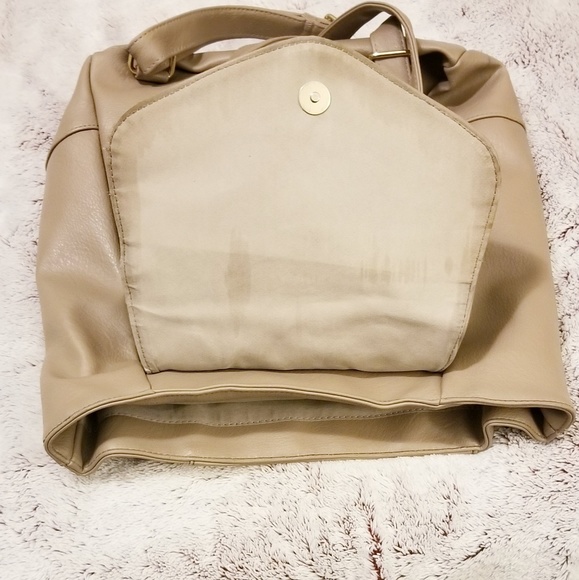 Rampage | Bags | Rampage Tan Faux Leather Backpack | Poshmark
